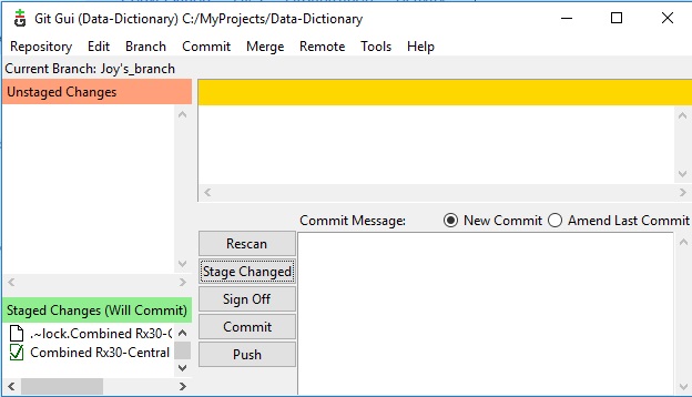 Java Solutions: Git Gui: Move a file from the Staged Changes area back to the Unstaged Changes list