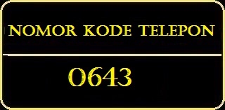 0643 — Kode Telepon Area Mana ? | Kode Telepon