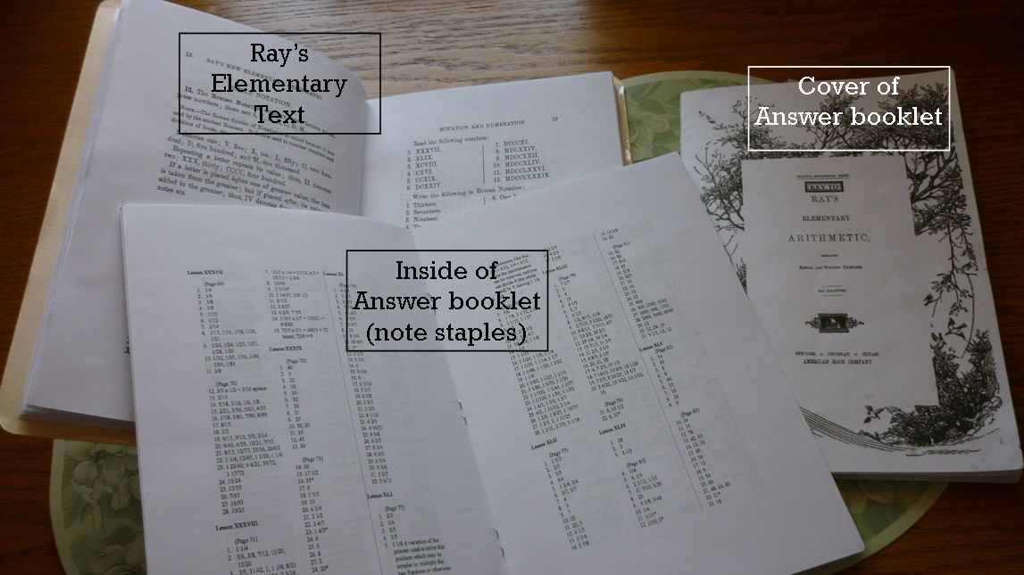 Creating answer key booklets for the Ray's Arithmetic series ...
