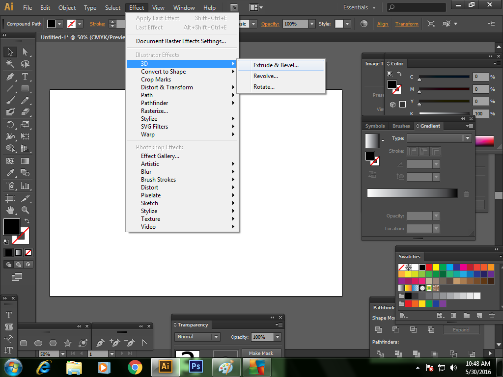 3D text in illustrator tutorial