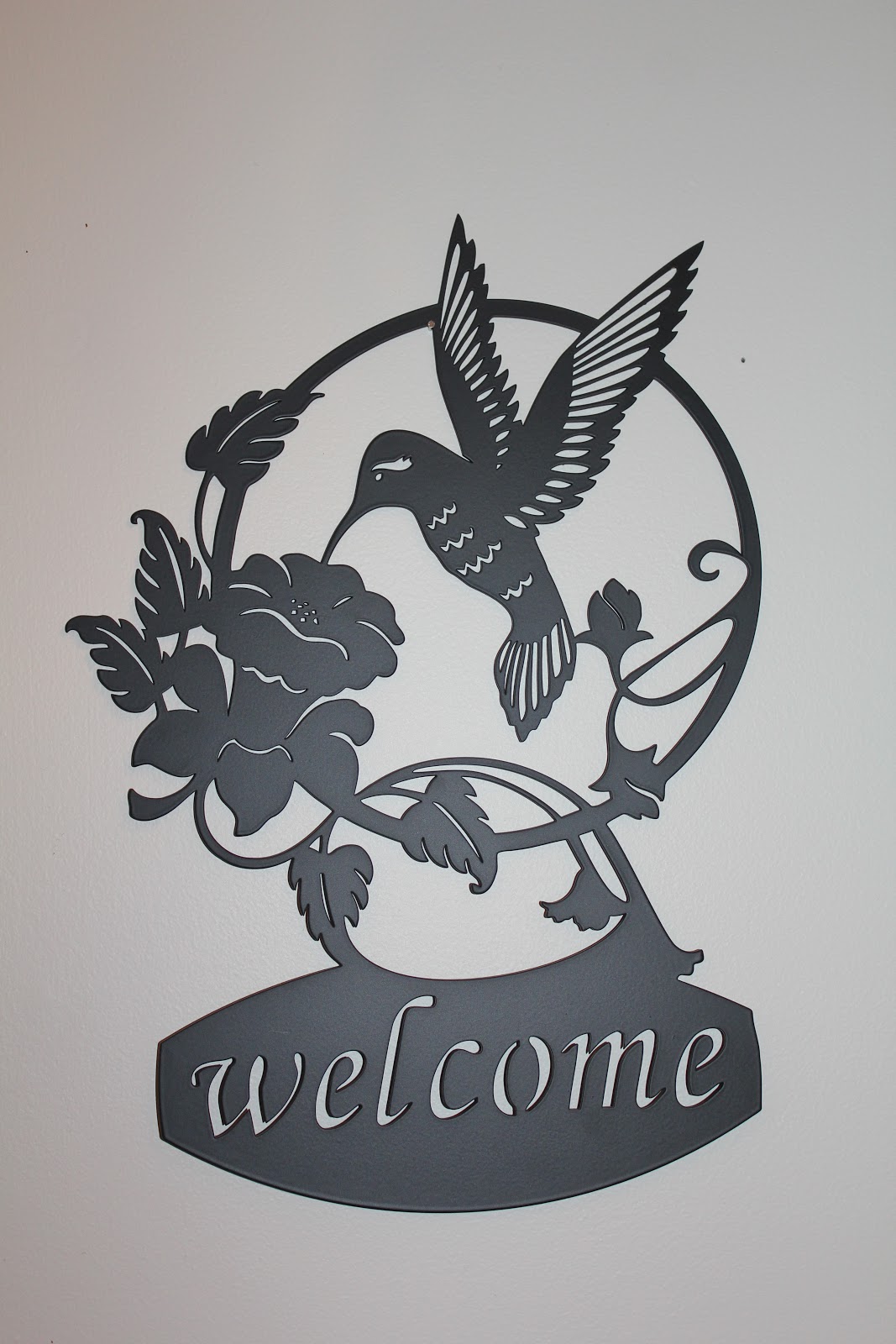 Hutchison Machining: Hummingbird Welcome Sign