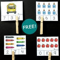 Free Back to School Printables for Kids | Totschooling - Toddler ...