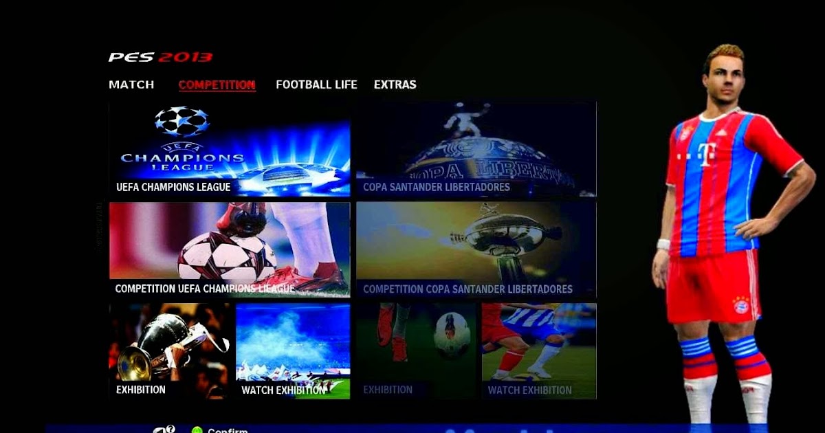 PRO EVOLUTION SOCCER: MENU FOR PES 2013