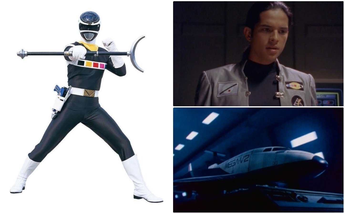 Os Rangers e os Zords de “Power Rangers in Space”