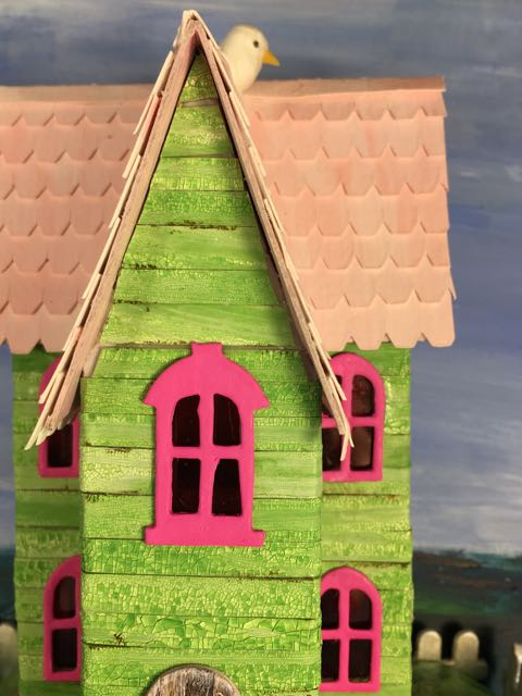 The Rose Cottage for A Special Girl - Paper Glitter Glue