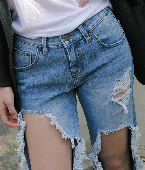 [Stylenanda] Extreme Pre-Damaged Jeans | KSTYLICK - Latest Korean ...