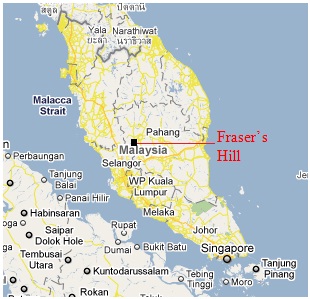 FILAMAN MALAYSIA: MALAYSIAN POSTMARK: FRASER'S HILL
