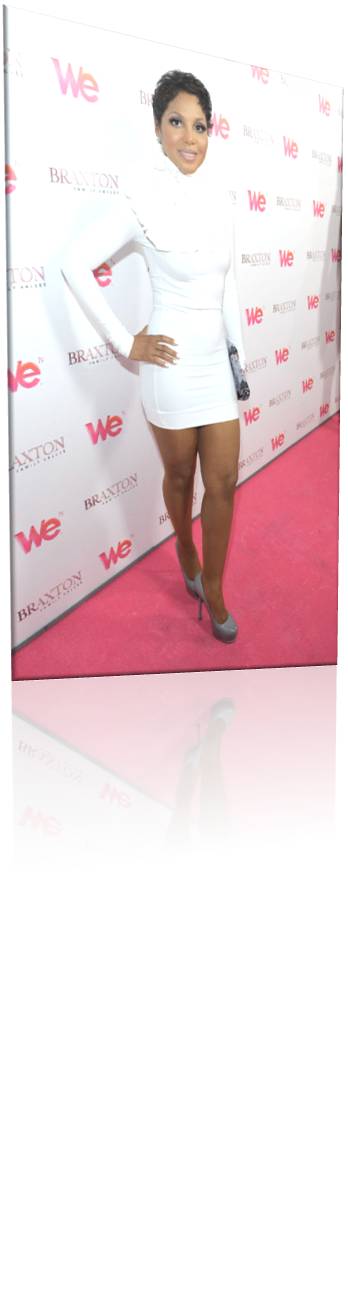Toni Braxton White Dress 2011