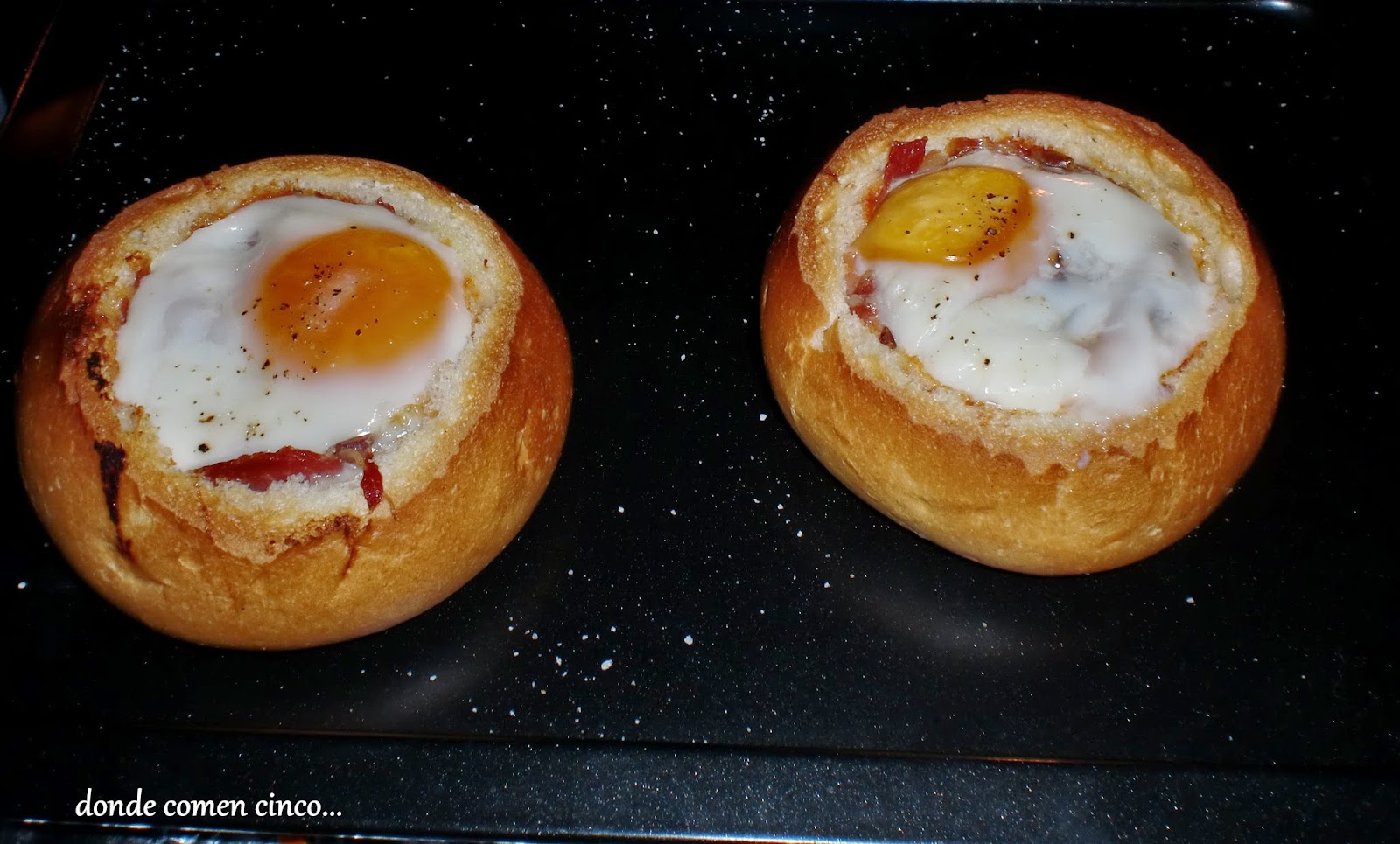 Donde comen cinco....: Huevos al nido