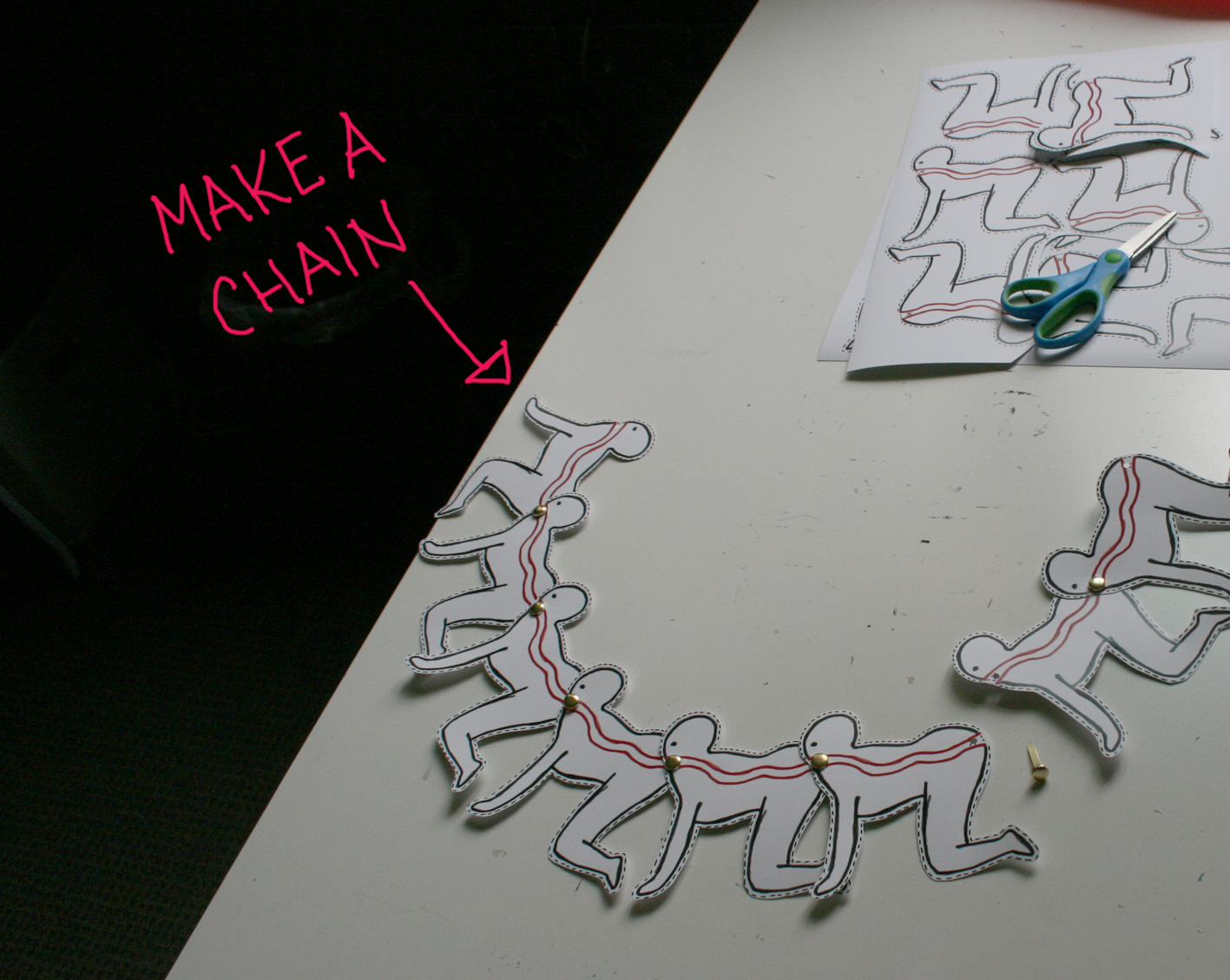 Human Centipede Drawing