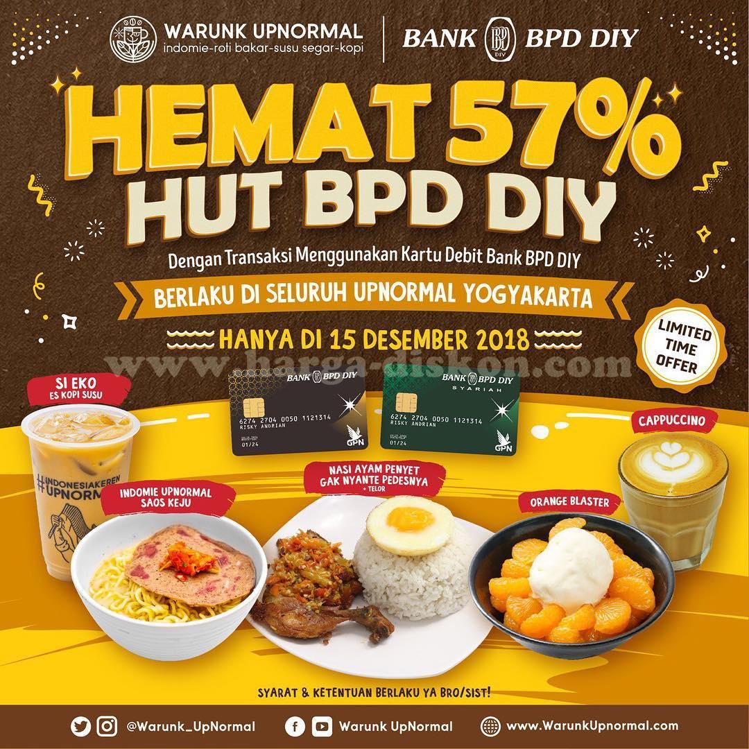 Diskon 57% dengan Debit BPD DIY dalam rangka HUT BPD DIY di Warunk ...