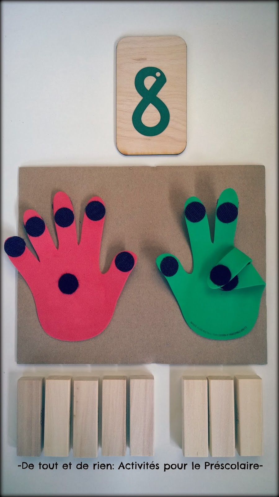 De tout et de rien: Activités pour le Préscolaire: Finger counting tool ...