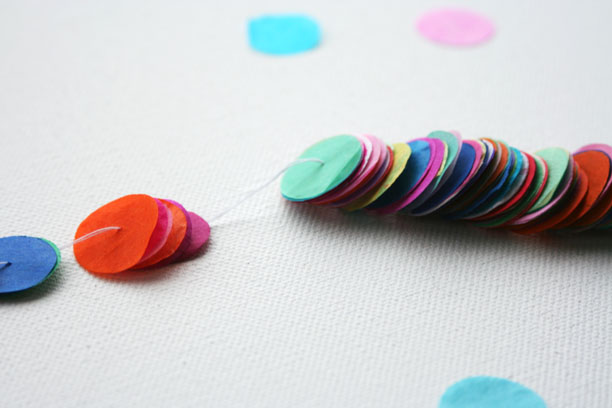 delightful: threading paper.
