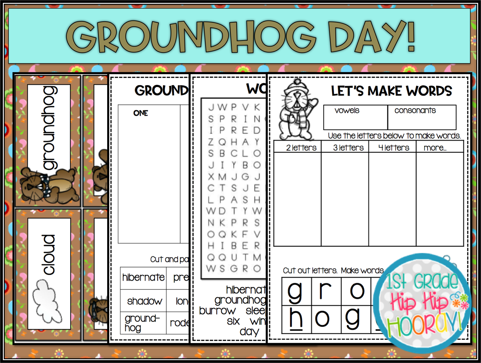 1st Grade Hip Hip Hooray!: Groundhog Day and Shadows...Making predictions!