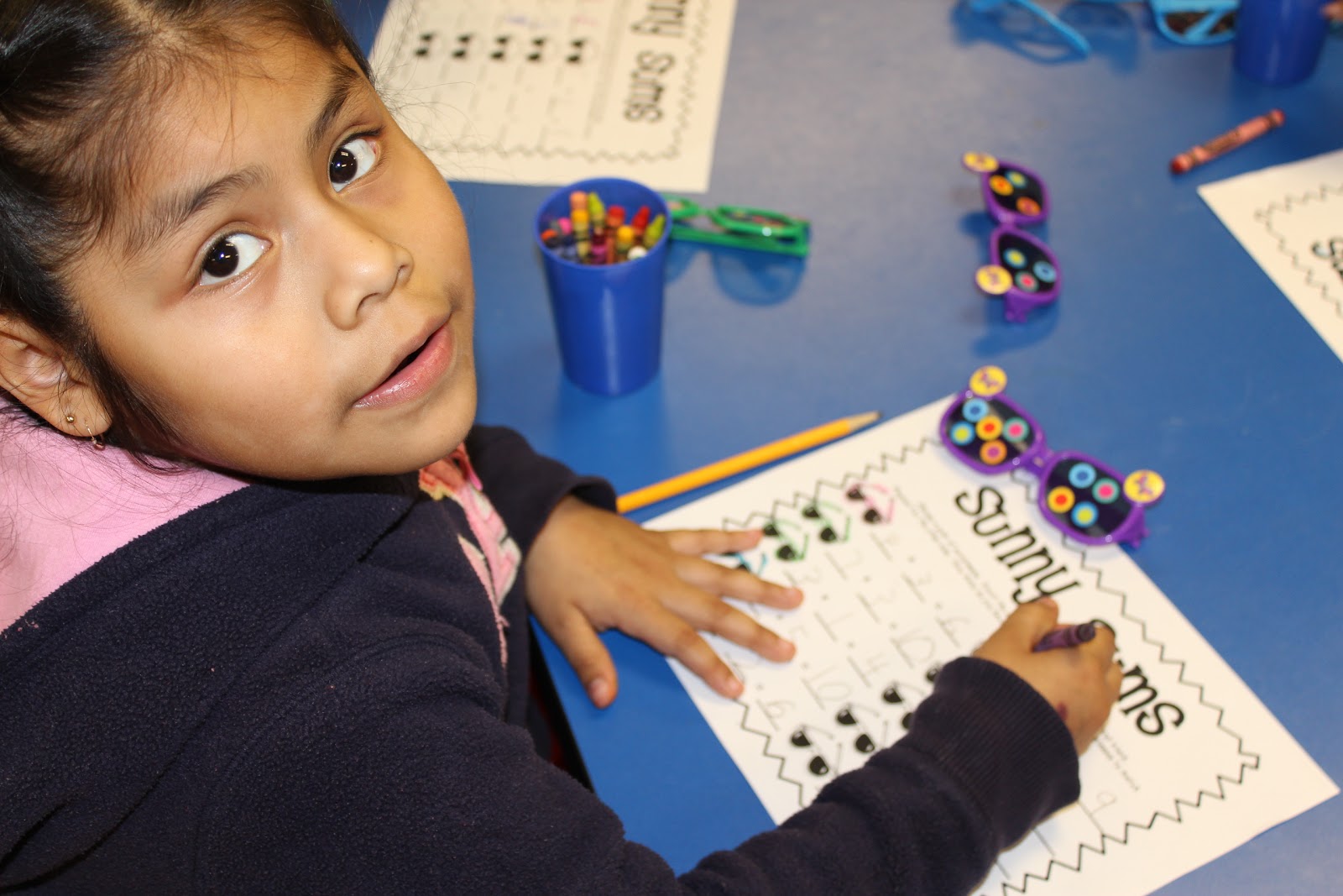 Mrs. Lee's Kindergarten: Our Math Centers this Week...plus some rainy fun!