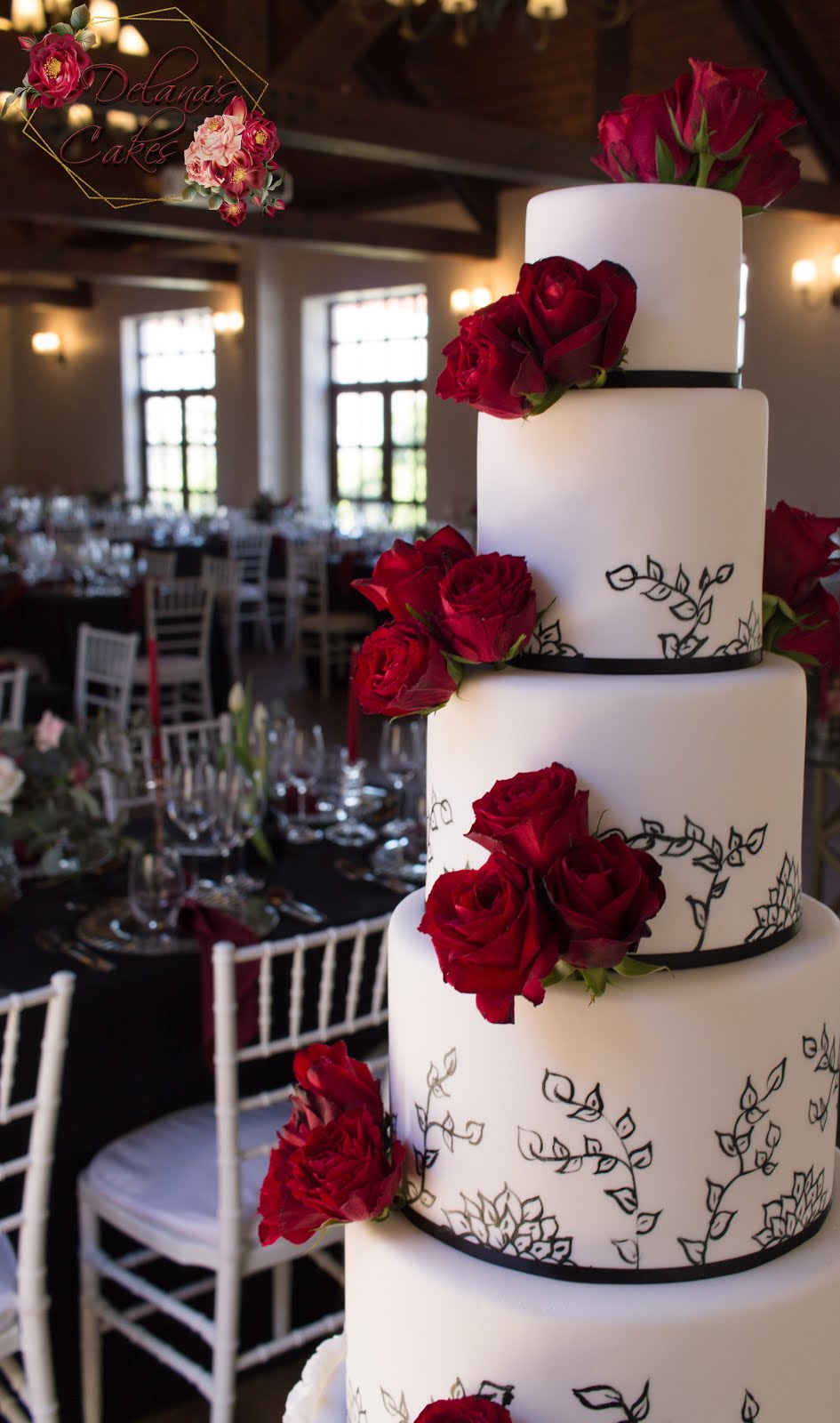 Delana's Cakes: 7 Tier Wedding cake at Hoogeind manor