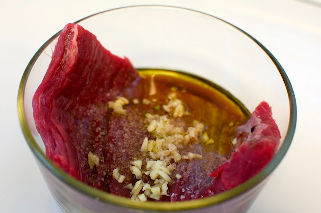 Fish and Veggies: Flank Steak with Goat Cheese Salad