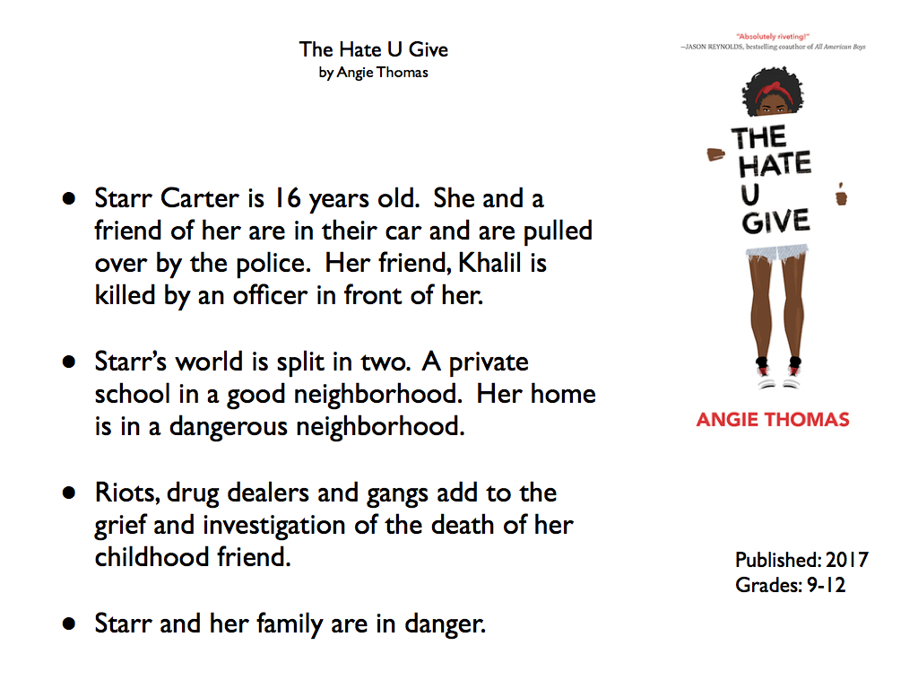 Young Adult Reading Machine: The Hate U Give by Angie Thomas