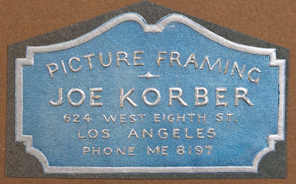 Picture Frame Labels: Joe Korber, update, 7-1-14