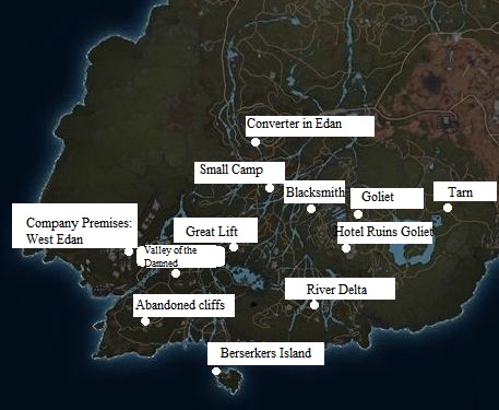 Elex: Teleporters in Edan, Abessa, Tavar and Ignadon