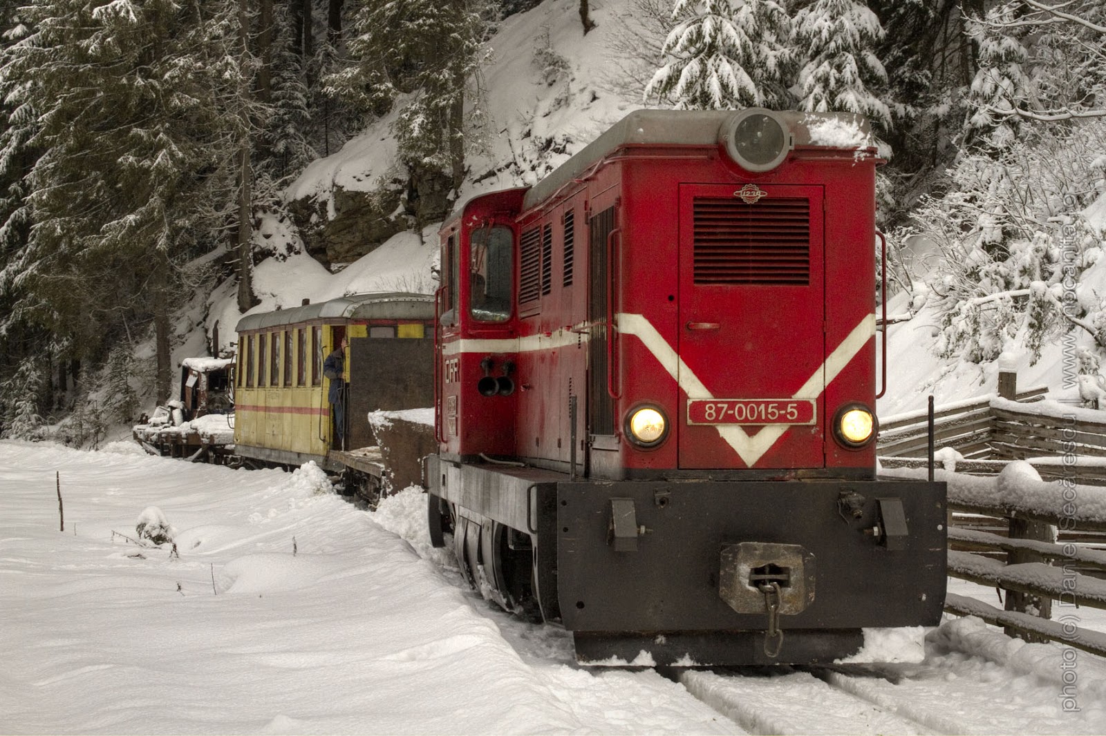 Mocanita | Trenul forestier cu abur pe linie ingusta: Trenul de producție