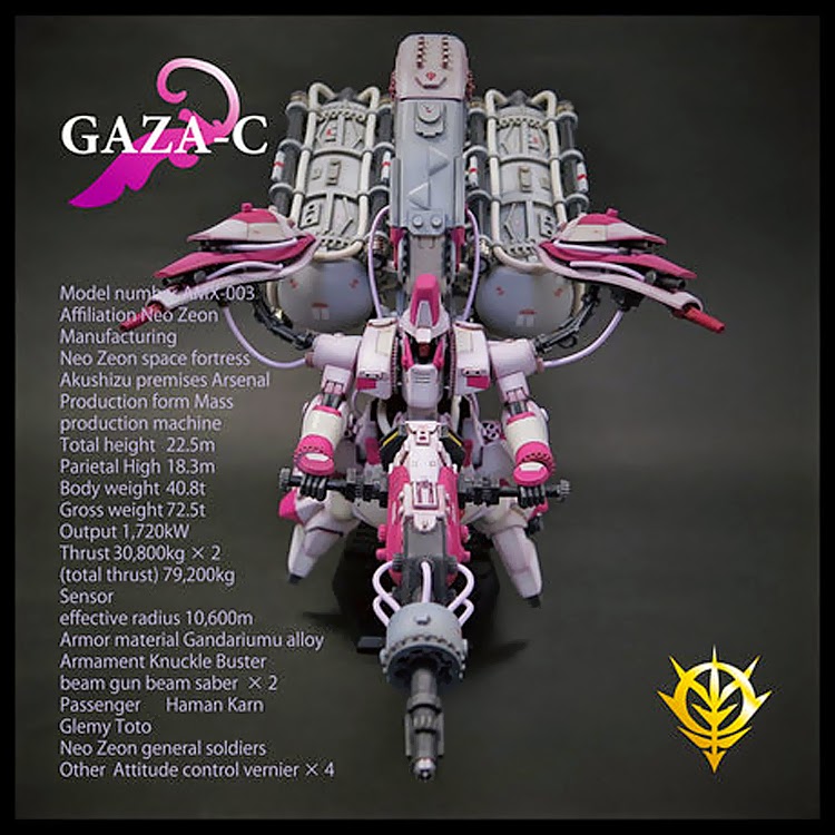 GUNDAM GUY: HG 1/144 Gaza C Mega Launcher Equipment - Custom Build