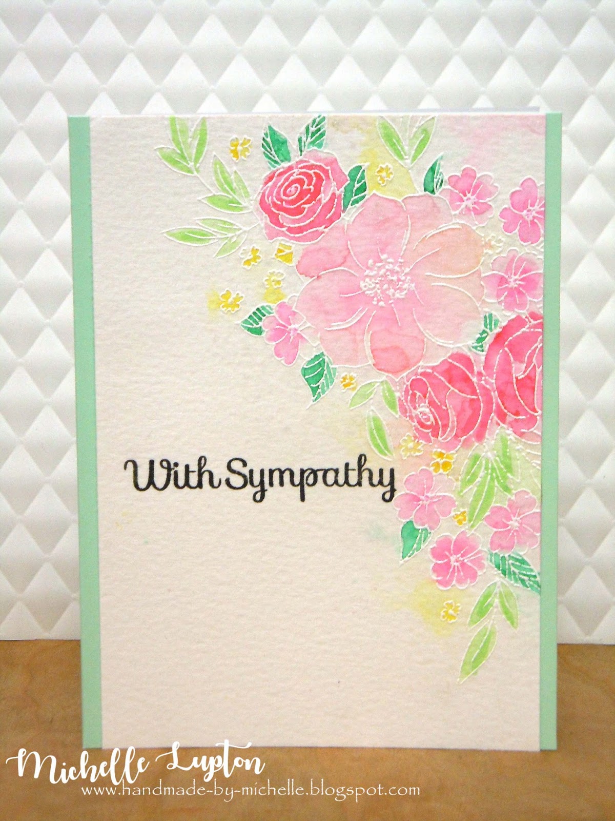 Handmade by Michelle: Floral sympathy cards