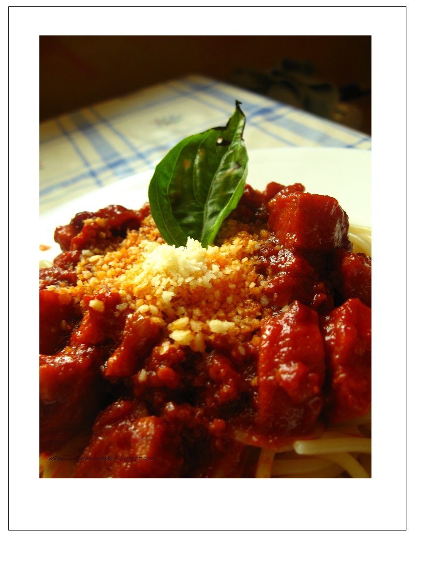 Z zapachem wanilii we włosach...: Spaghetti z "Ojca Chrzestnego ...