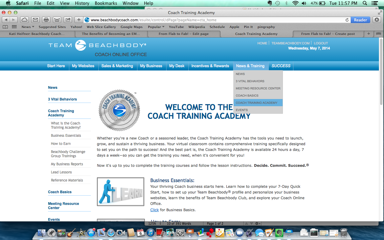 A Fit Nurse: How to acceess the coach online training academy