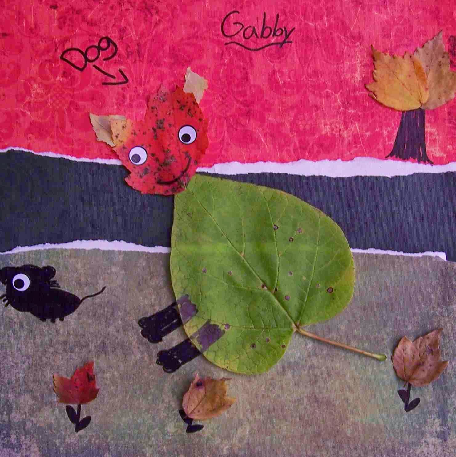 Create Art With Mrs. P!: Leaf Man Nature Collages