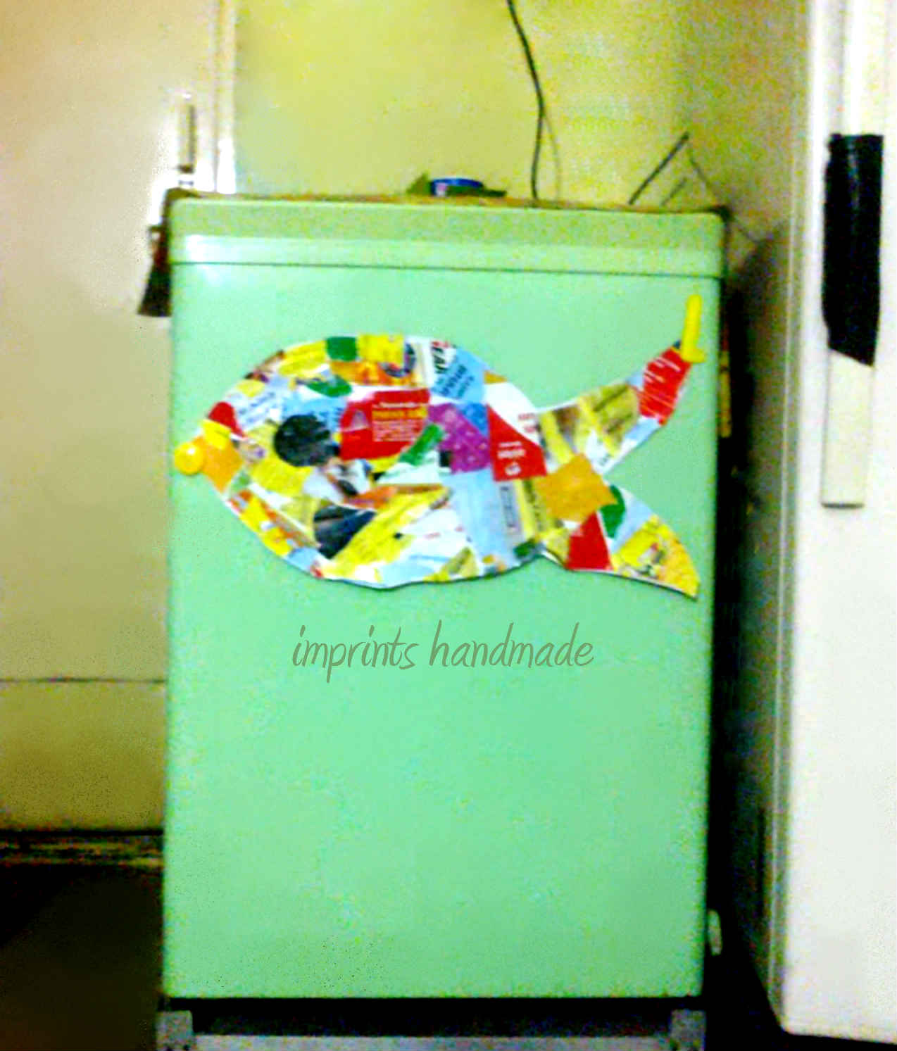 imprints handmade: Kid craft: Cute fish on my machine