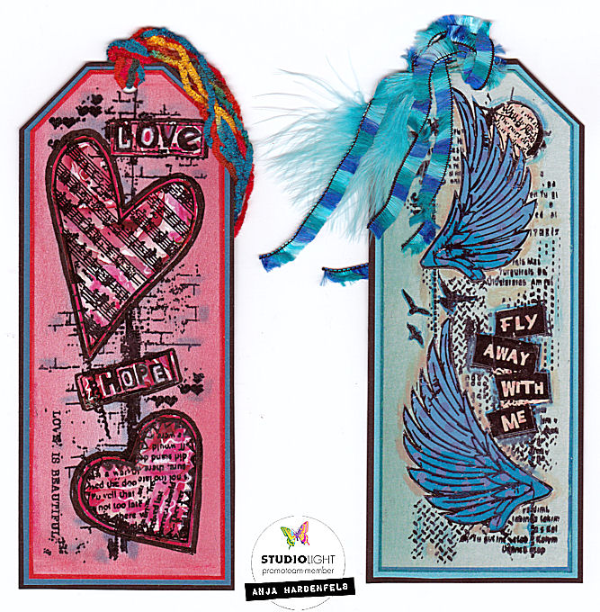 anjas-artefaktotum: 2 Bookmarks With The Grunge Coll.Of Studio Light /2 ...