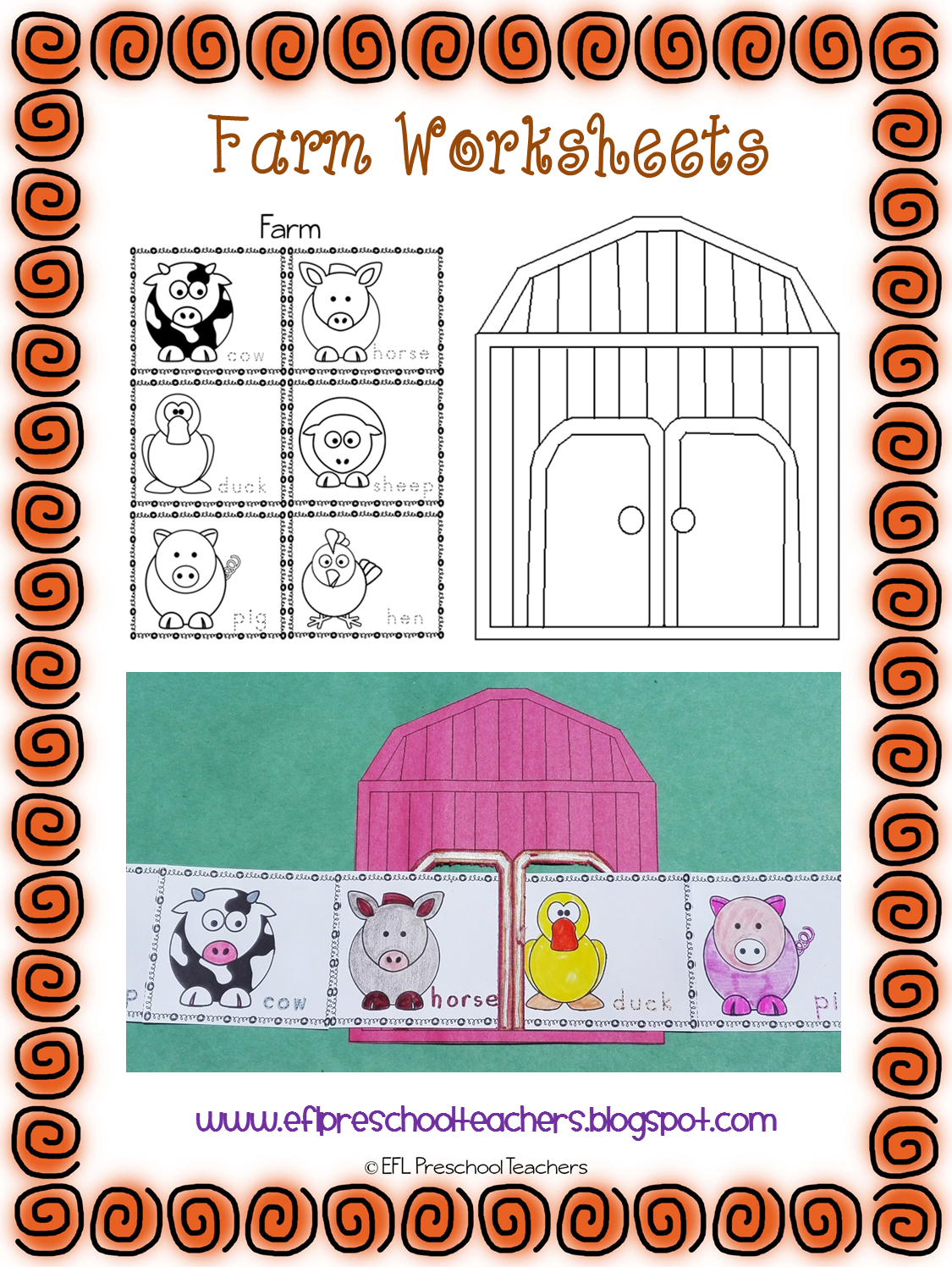 ESL/EFL Preschool Teachers: Farm Animals Theme for Preschool ELL