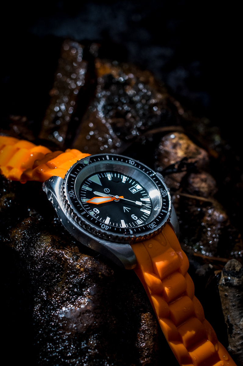Nah-Aufnahme: Uhren: Kronos SBS British Military Diver