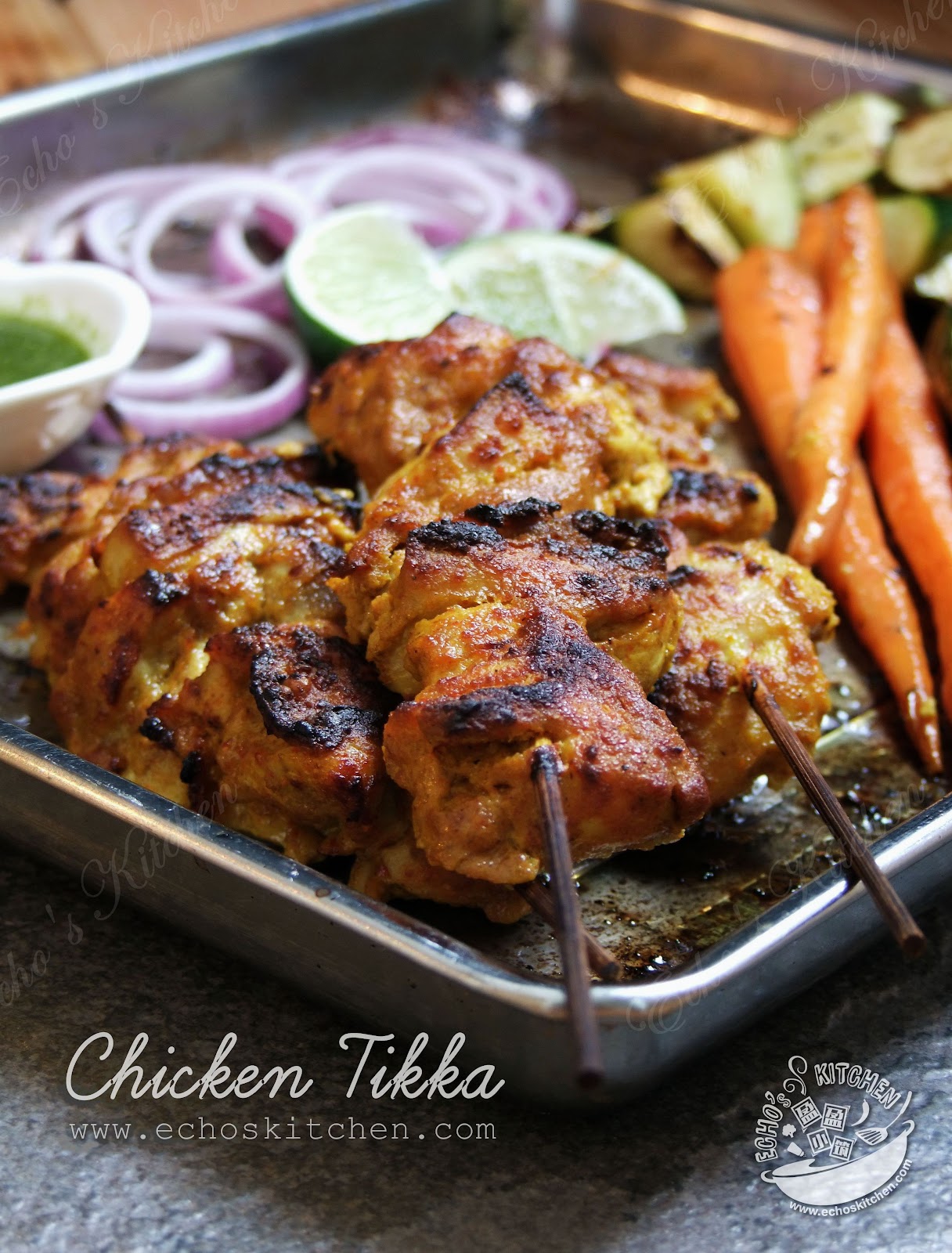 A taste of memories -- Echo's Kitchen: Oven Baked Chicken Tikka
