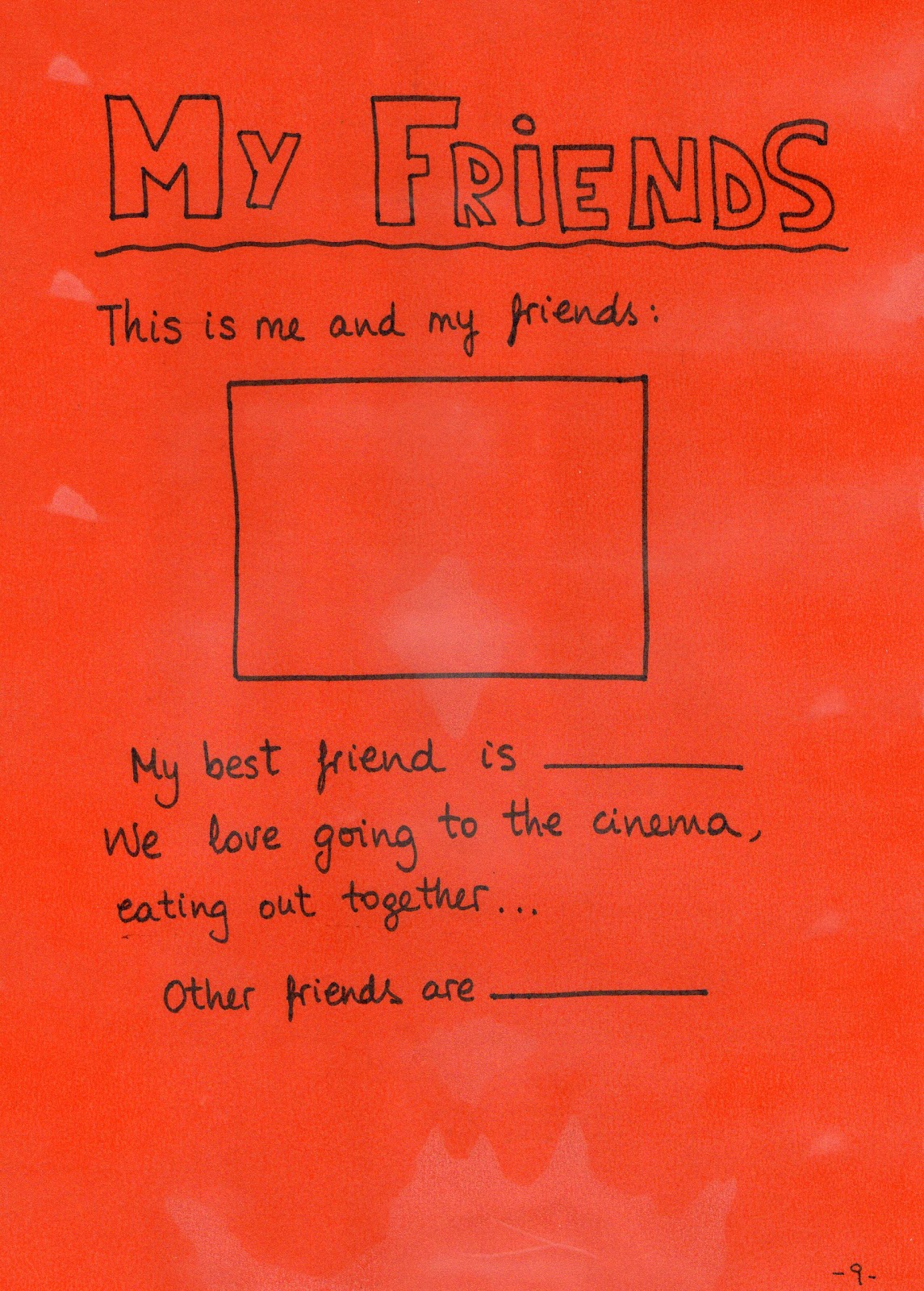 All About Me: My Friends