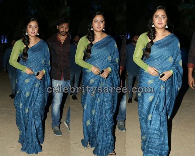 Anushka Shetty Awe Pre Release Event - Saree Blouse Patterns