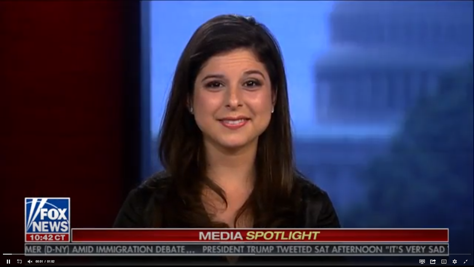 Ladies in Satin Blouses: Sara Fischer - black satin blouse