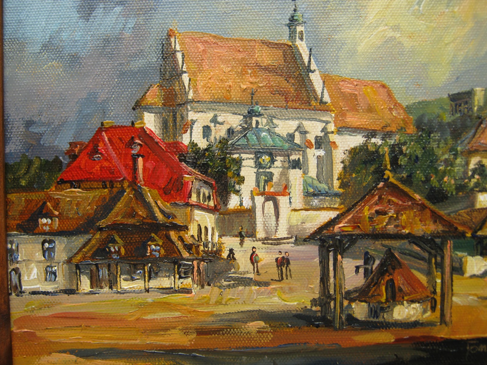 Malarstwo olejne Tomasz Maj : Kazimierz Dolny nad Wisłą - miniatura