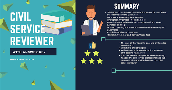 Civil Service Reviewer with Answer Key 2020 DOWNLOAD | Pinoytut