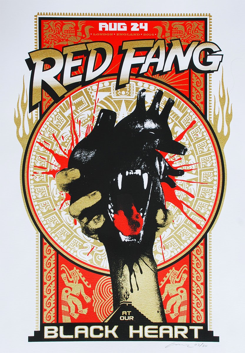 INSIDE THE ROCK POSTER FRAME BLOG: Adam Pobiak Red Fang London Poster ...