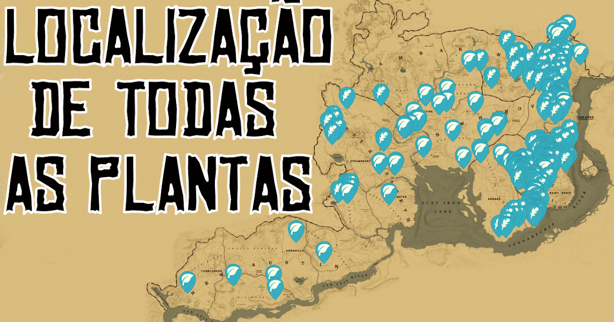 GAMEPLAY NEWS TV BR: Localização de todas as plantas do red dead ...