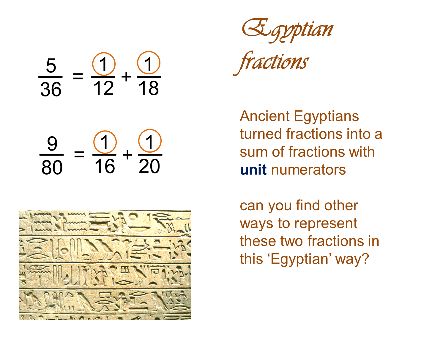MEDIAN Don Steward mathematics teaching: Egyptian fractions