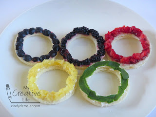 Cindy deRosier: My Creative Life: Edible (and Healthy!) Olympic Rings Craft