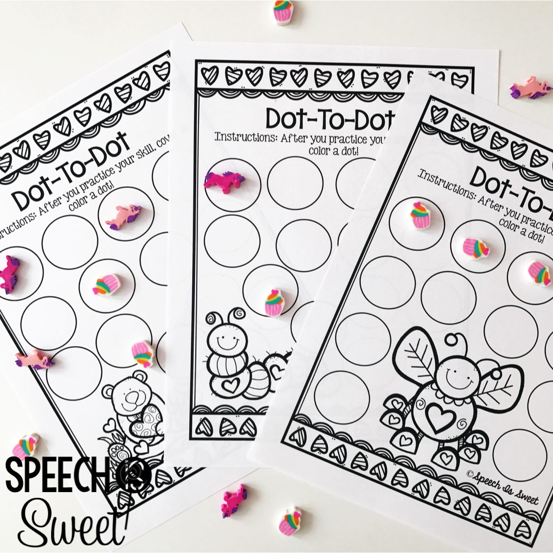 Free Valentine's Day Dot Pages! - Speech is Sweet