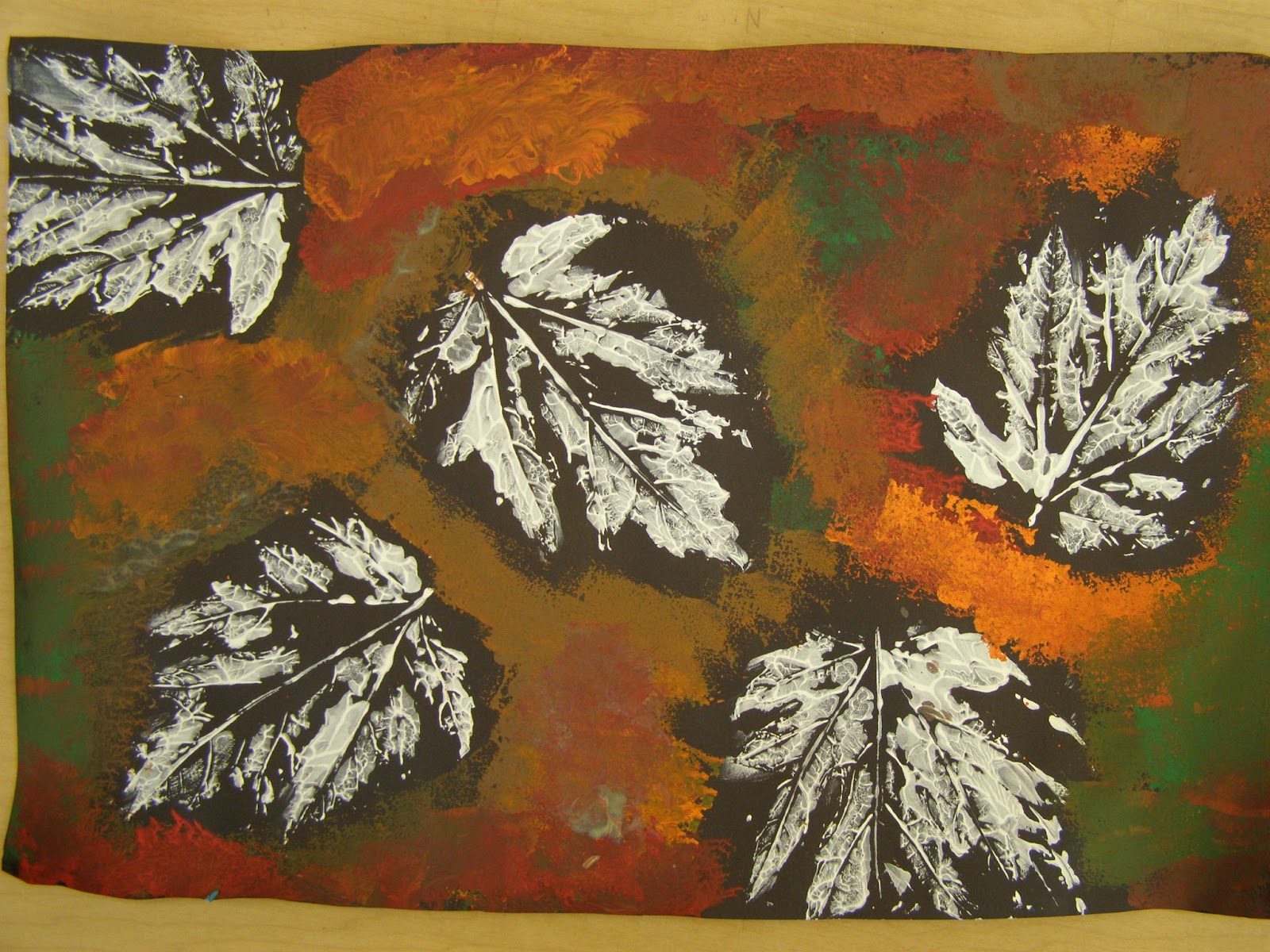 Welcome to Mrs. Peterson's Art Class!: Leaf Printing