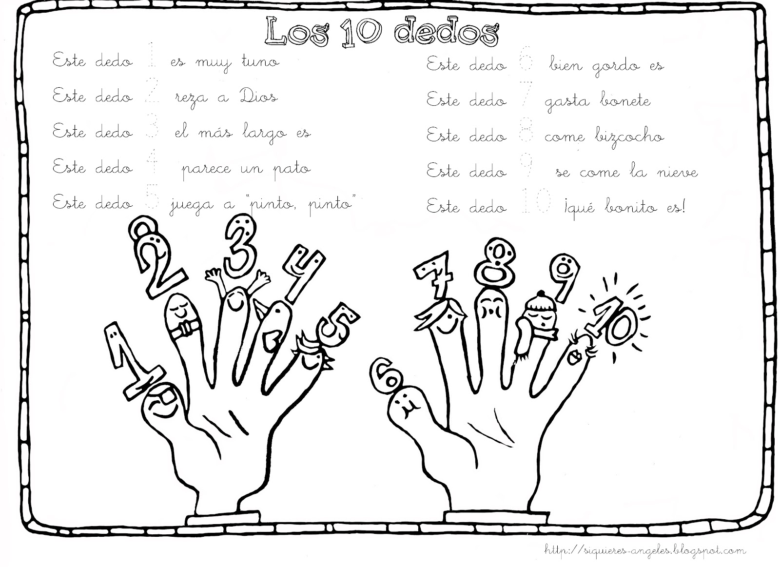 Los 10 dedos - Si quieres aprender, ENSEÑA.