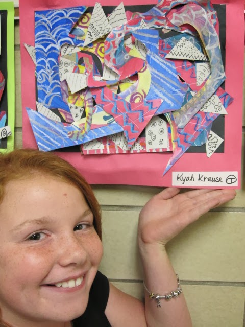 Lake and Hartville Elementary Art: 5th Grade ABSTRACT STELLA SCULPTURES