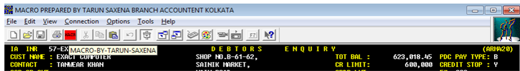 RUMBA SOFTWARE MACROS VERY EASY: November 2015