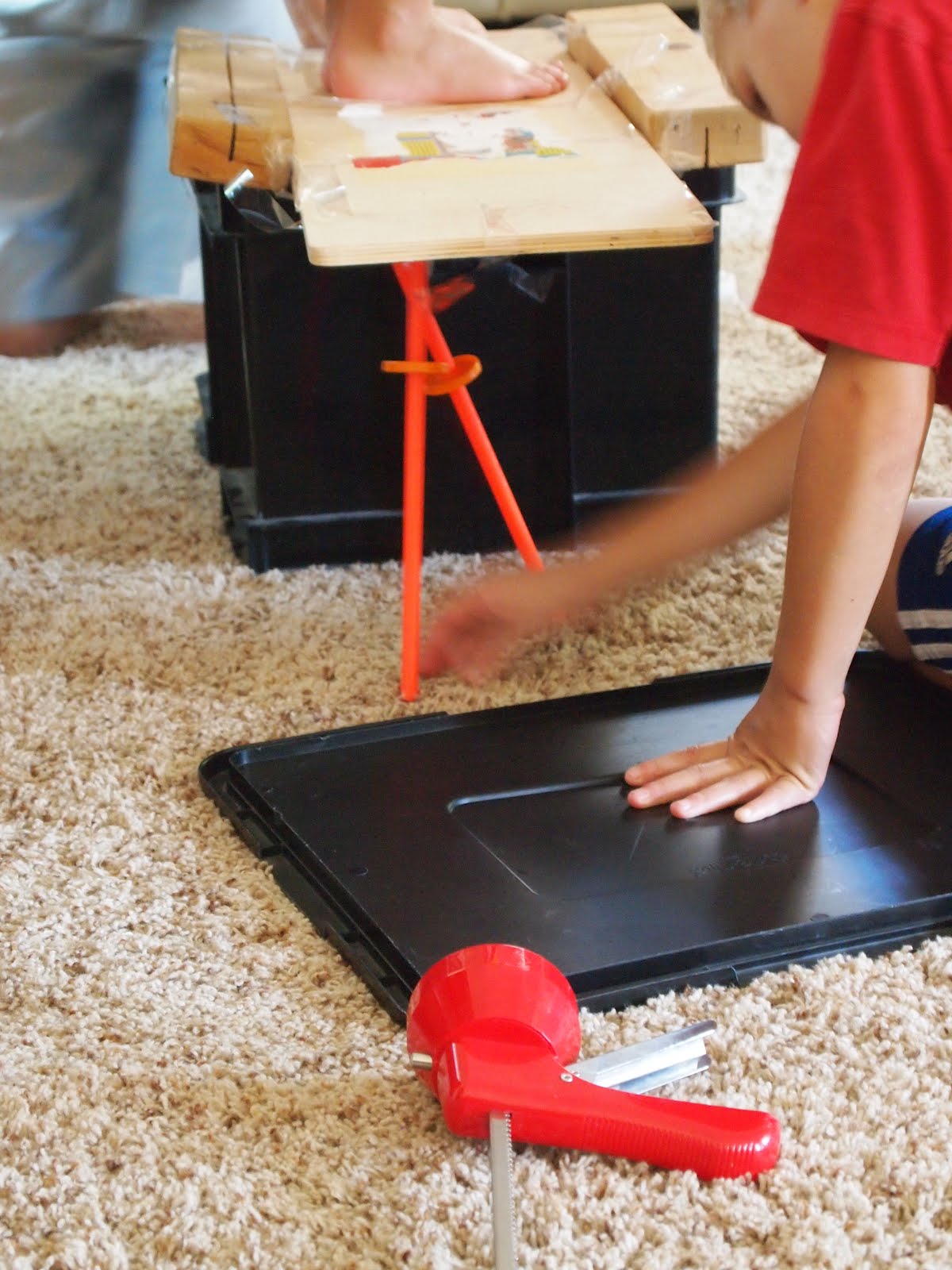 BasicH2: homemade diving board...